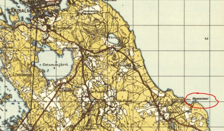 Mustaniemen patteri Mustaniemi | Suomen Sotahistoriallinen Seura ry